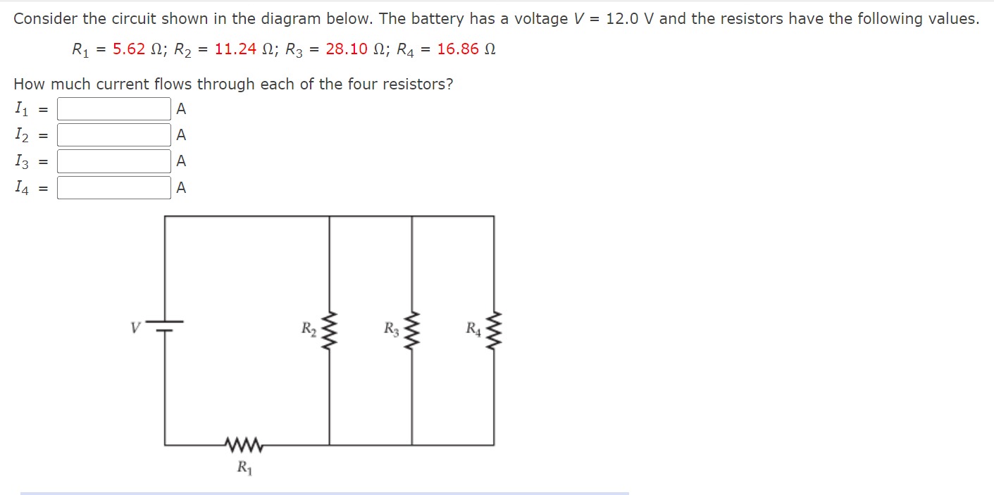 Solved Consider the circuit shown in the diagram below. The | Chegg.com