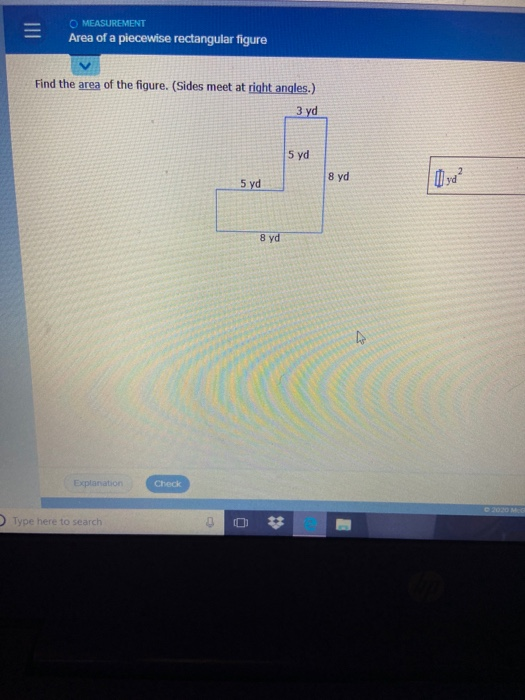 Solved O MEASUREMENT Area of a piecewise rectangular figure | Chegg.com