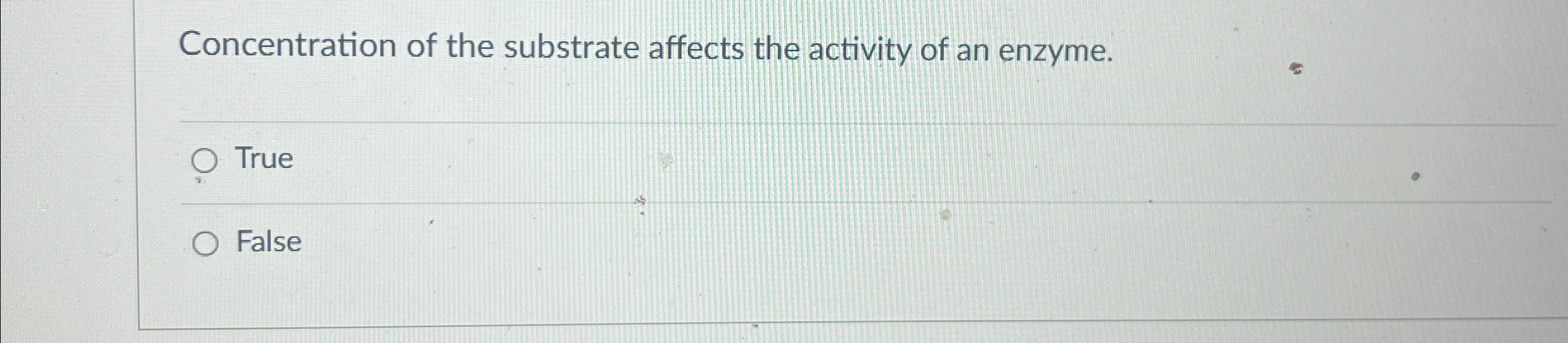 Solved Concentration of the substrate affects the activity | Chegg.com