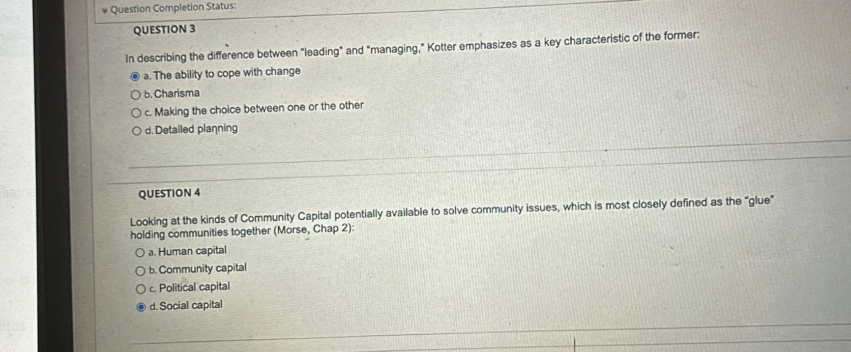 Solved Question Completion Status:QUESTION 3In describing | Chegg.com