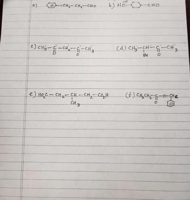 Solved a) 0o CH2−CH2−CHOH b) HO−{CHO c) | Chegg.com
