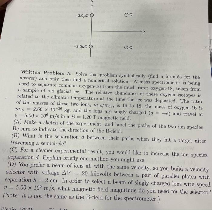 Solved Written Problem 5. Solve this problem symbolically | Chegg.com