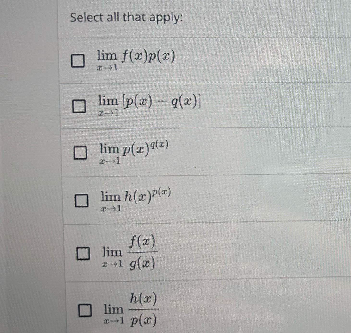 Solved Suppose that the following functions all have the | Chegg.com