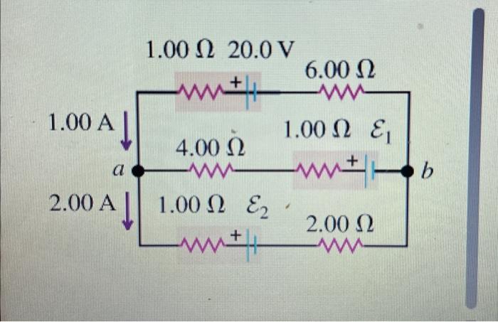 Solved Find the emf E2 in the circuit of the figure.Find the | Chegg.com