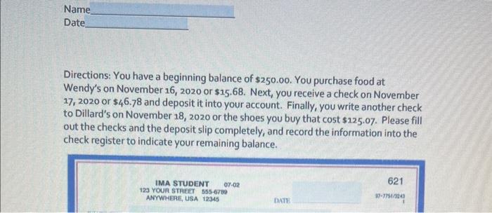 Solved Explain the steps to balancing the checkbook: 1. | Chegg.com
