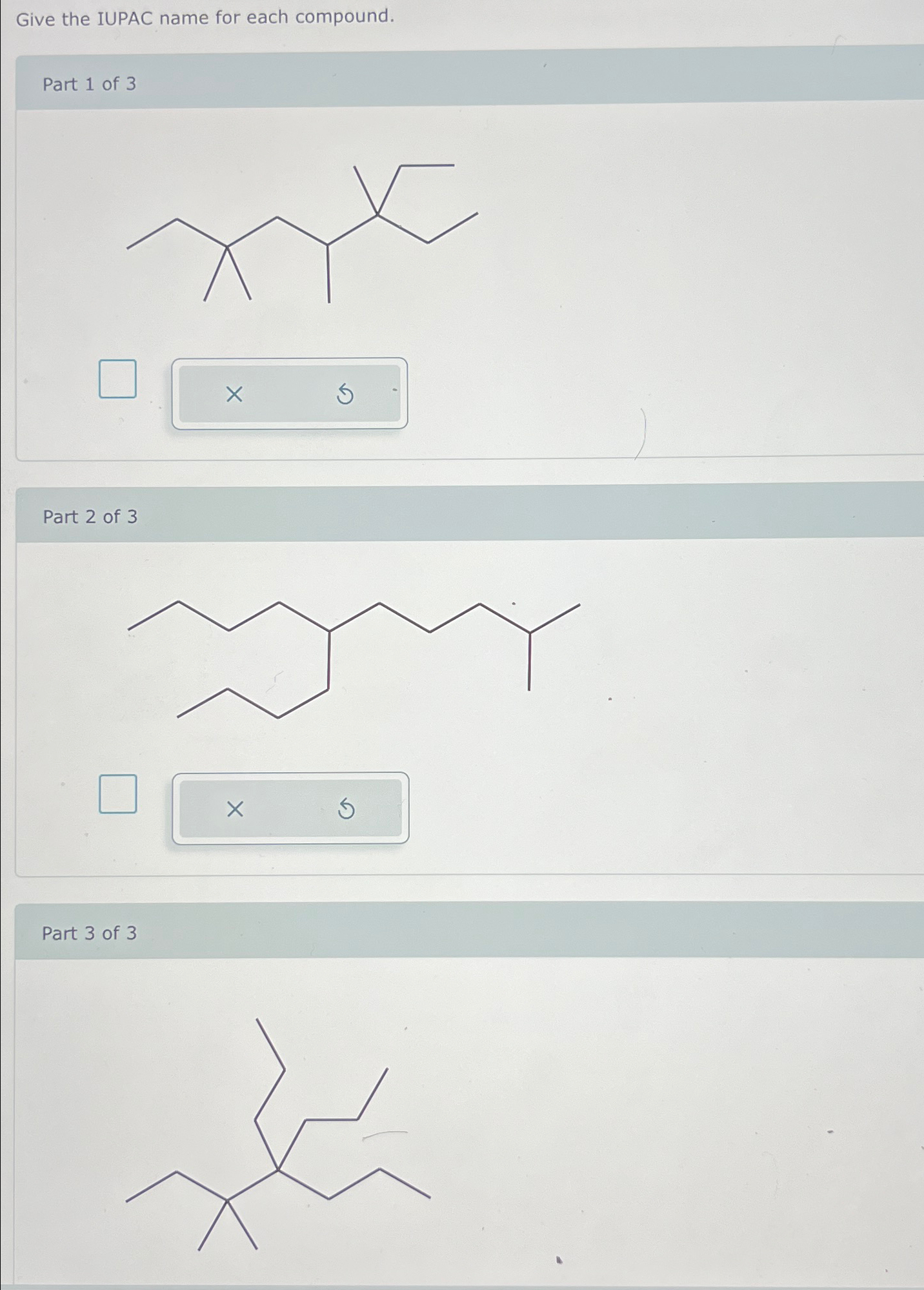 Solved Give the IUPAC name for each compound. | Chegg.com