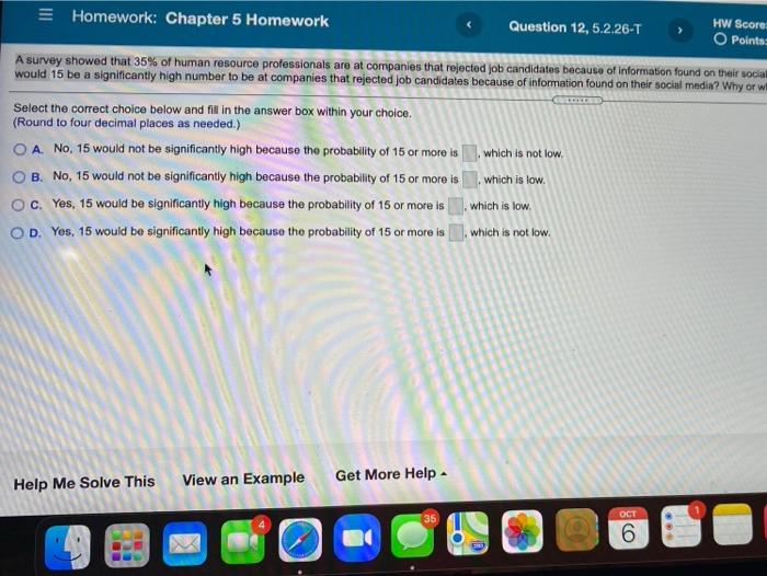 Solved A survey showed that 35 % of human resource | Chegg.com