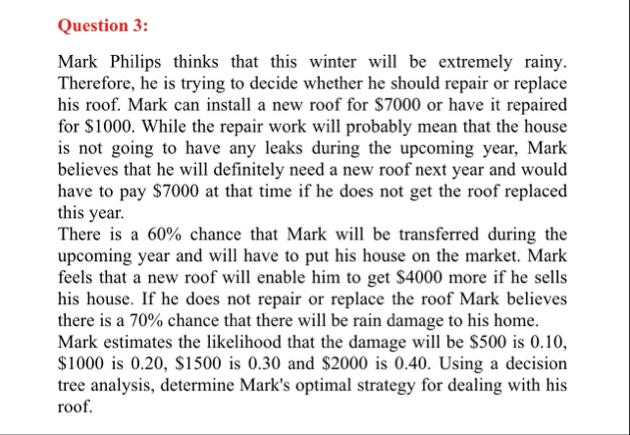 solve this assignment using the Decision Tree | Chegg.com