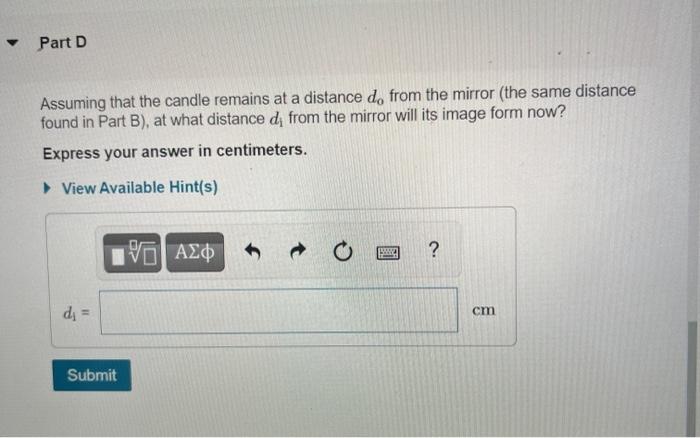 Solved A candle is placed in front of a convex mirror. | Chegg.com