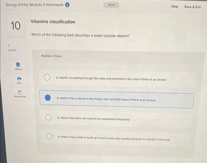 Solved Energy Drinks: Module 4 Homework Saved Help Save & | Chegg.com