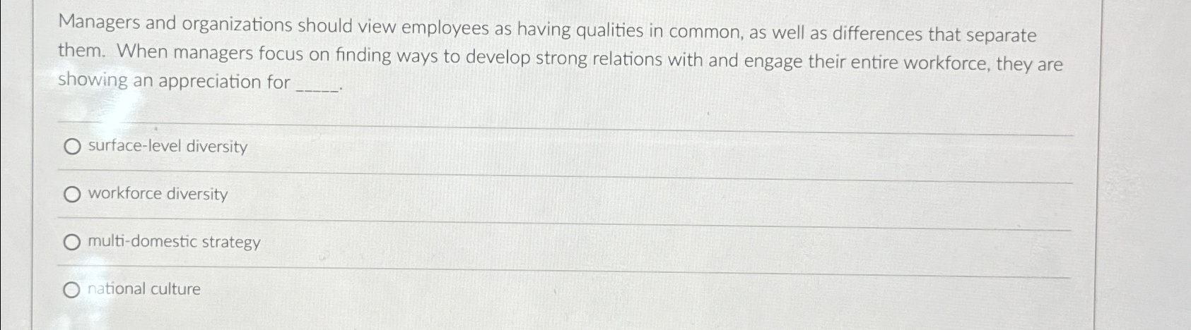 Solved Managers and organizations should view employees as | Chegg.com