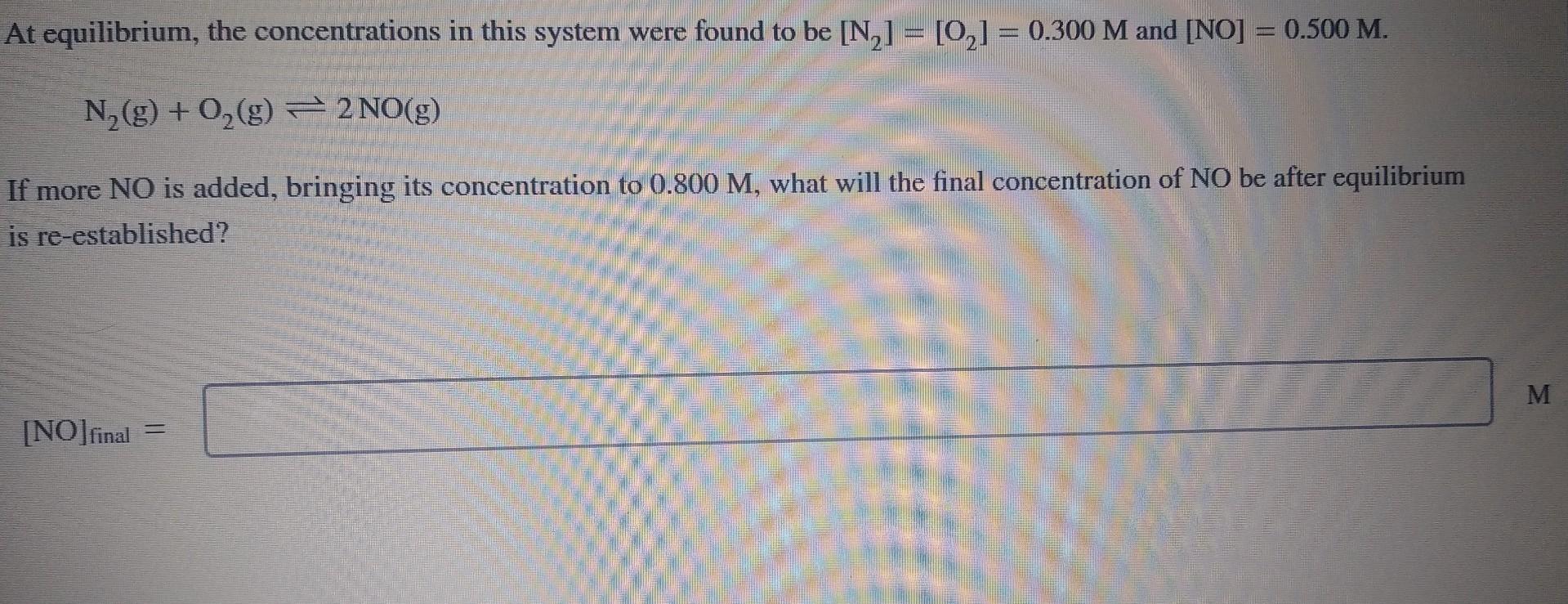Solved N2( g)+2O2( g)⇌2NO2( g) Write the balanced chemical | Chegg.com