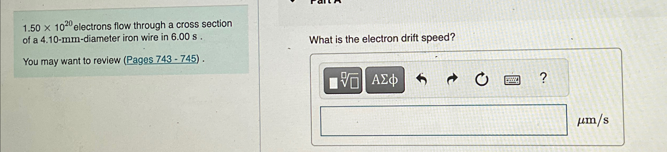 Solved 1.50×1020 ﻿electrons flow through a cross section of | Chegg.com