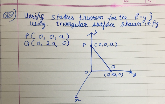 Solved THIS IS A QUESTION OF “VECTOR using stokes | Chegg.com