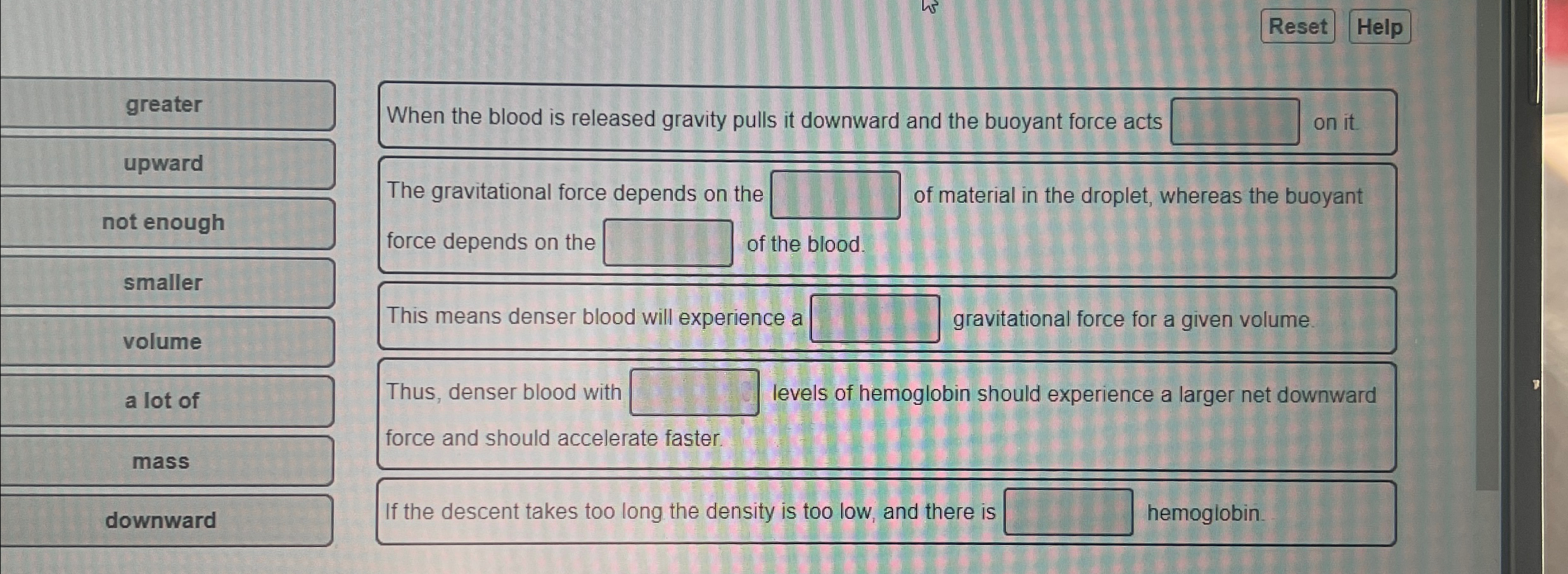 Solved ResetHelp\table[[greater],[upward],[not | Chegg.com