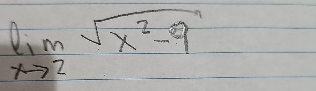 Solved limx→2x2-92 | Chegg.com