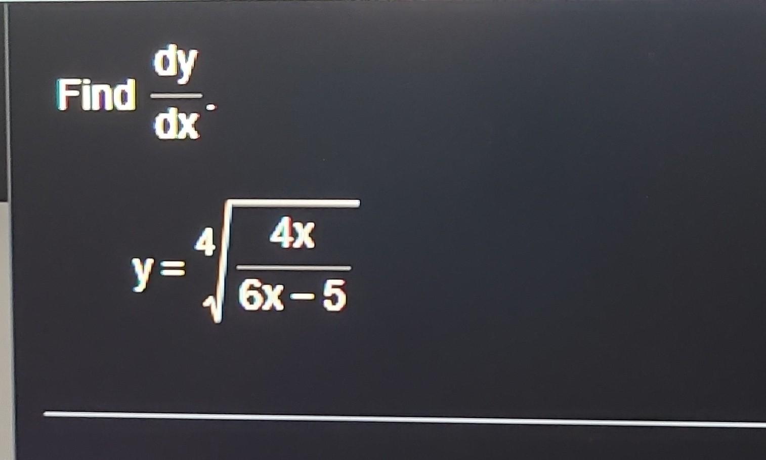 Solved y=46x−54x | Chegg.com