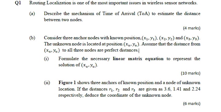 Solved Q1 ﻿Routing Localization is one of the most important | Chegg.com