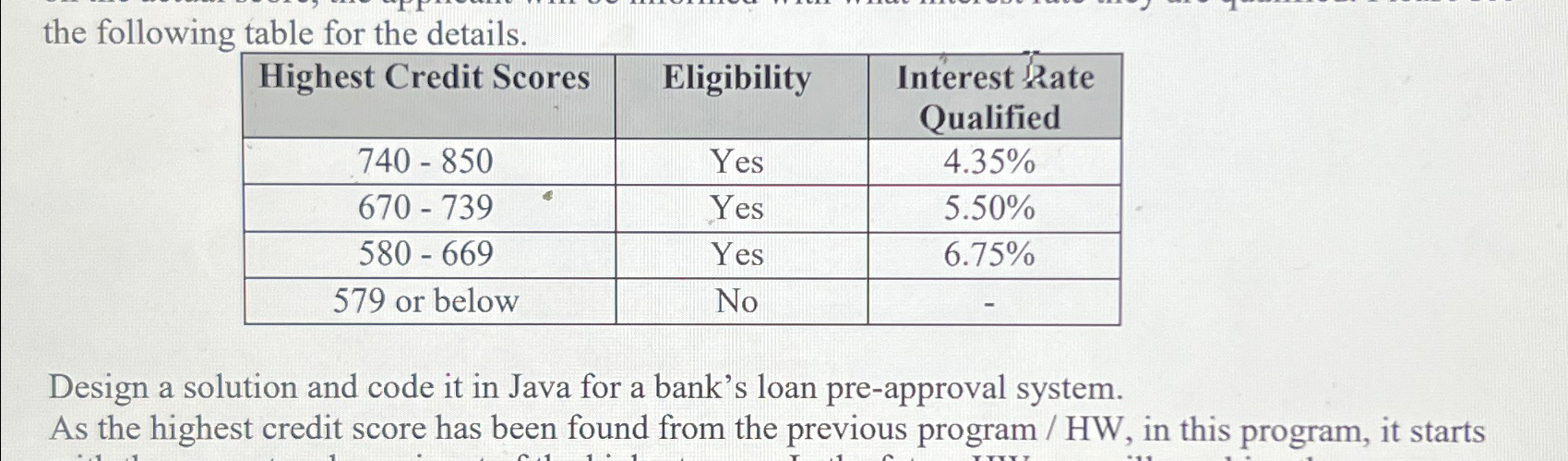 Develop a flow chart of the following chart for a | Chegg.com