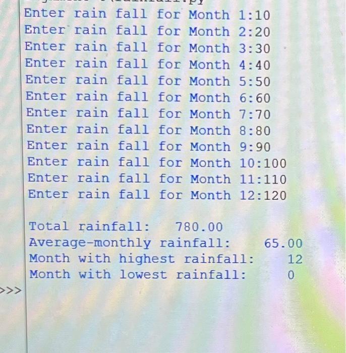 Please help me using Python. I need my decimals to | Chegg.com