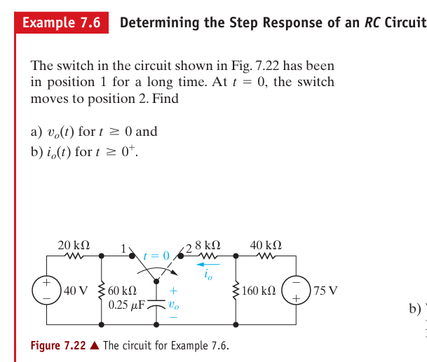 Solved Determining the Step Response of an RC ﻿CircuitThe | Chegg.com