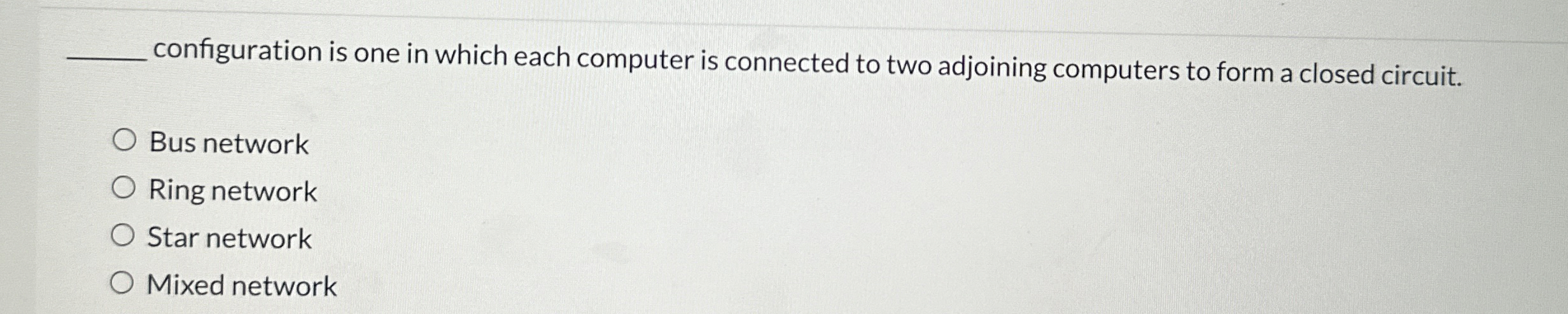 Solved configuration is one in which each computer is | Chegg.com