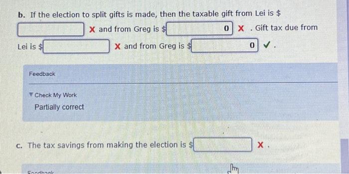 Solved Using property she inherited, Lei makes a 2022 gift | Chegg.com