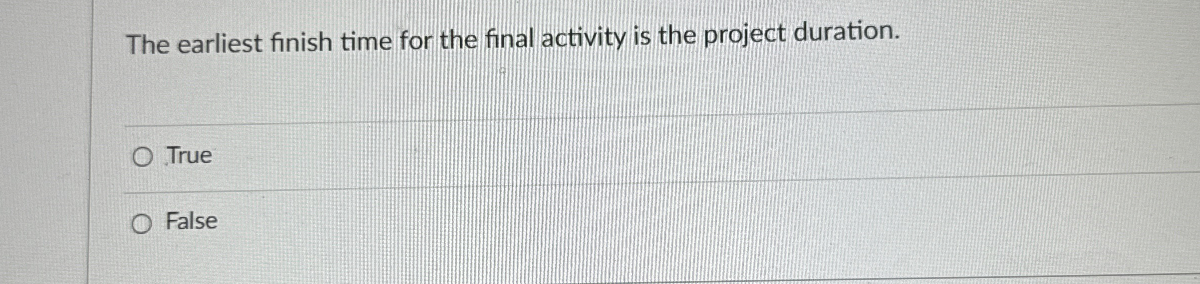 Solved The earliest finish time for the final activity is | Chegg.com