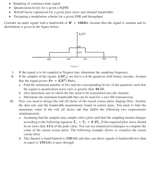 Solved Sampling of continues-time signalQuantization levels | Chegg.com