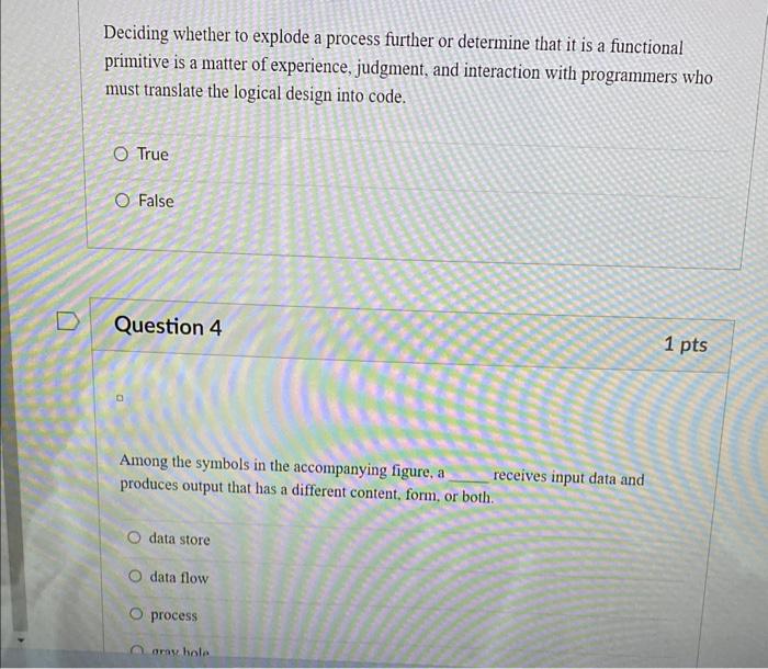 Solved Deciding whether to explode a process further or | Chegg.com