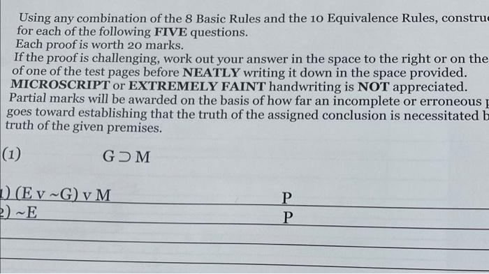 Using any combination of the 8 Basic Rules and the 10 | Chegg.com