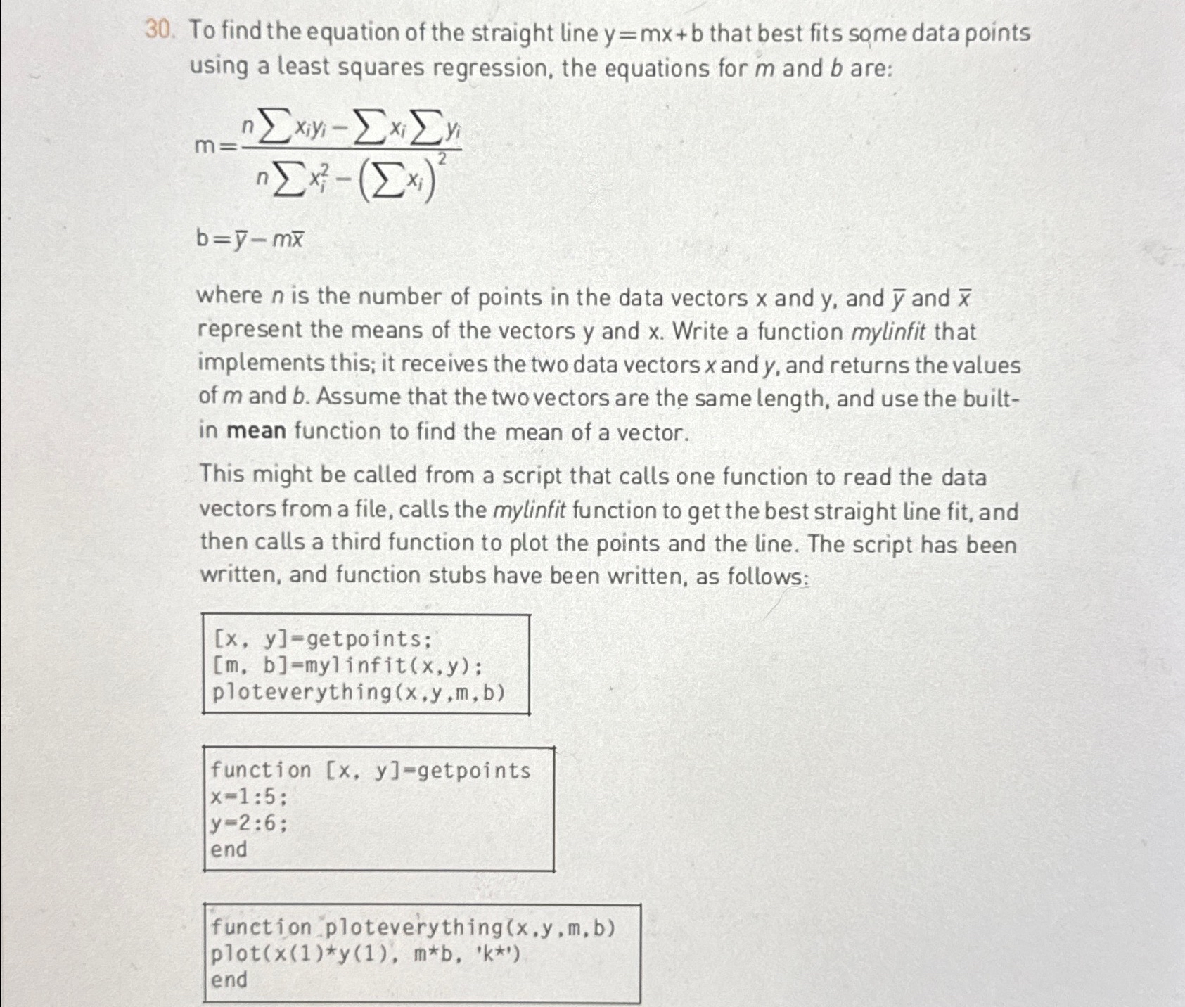Solved Please solve this problem using MatLabTo find the | Chegg.com