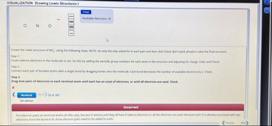 Solved VISUALIZATION Drawing Lewis Structures IClearAralable | Chegg.com