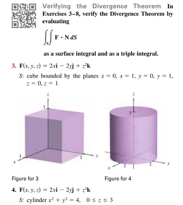 Solved Verifying the Divergence Theorem In Exercises 3–8, | Chegg.com