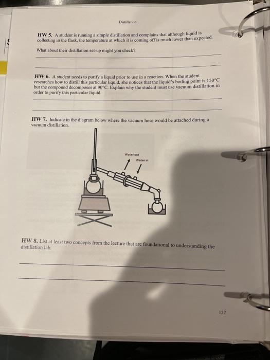 Solved Distillation Name: Jamie Harigen Post-Lab Questions | Chegg.com