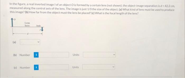 Solved In the figure, a real inverted image 1 of an object | Chegg.com
