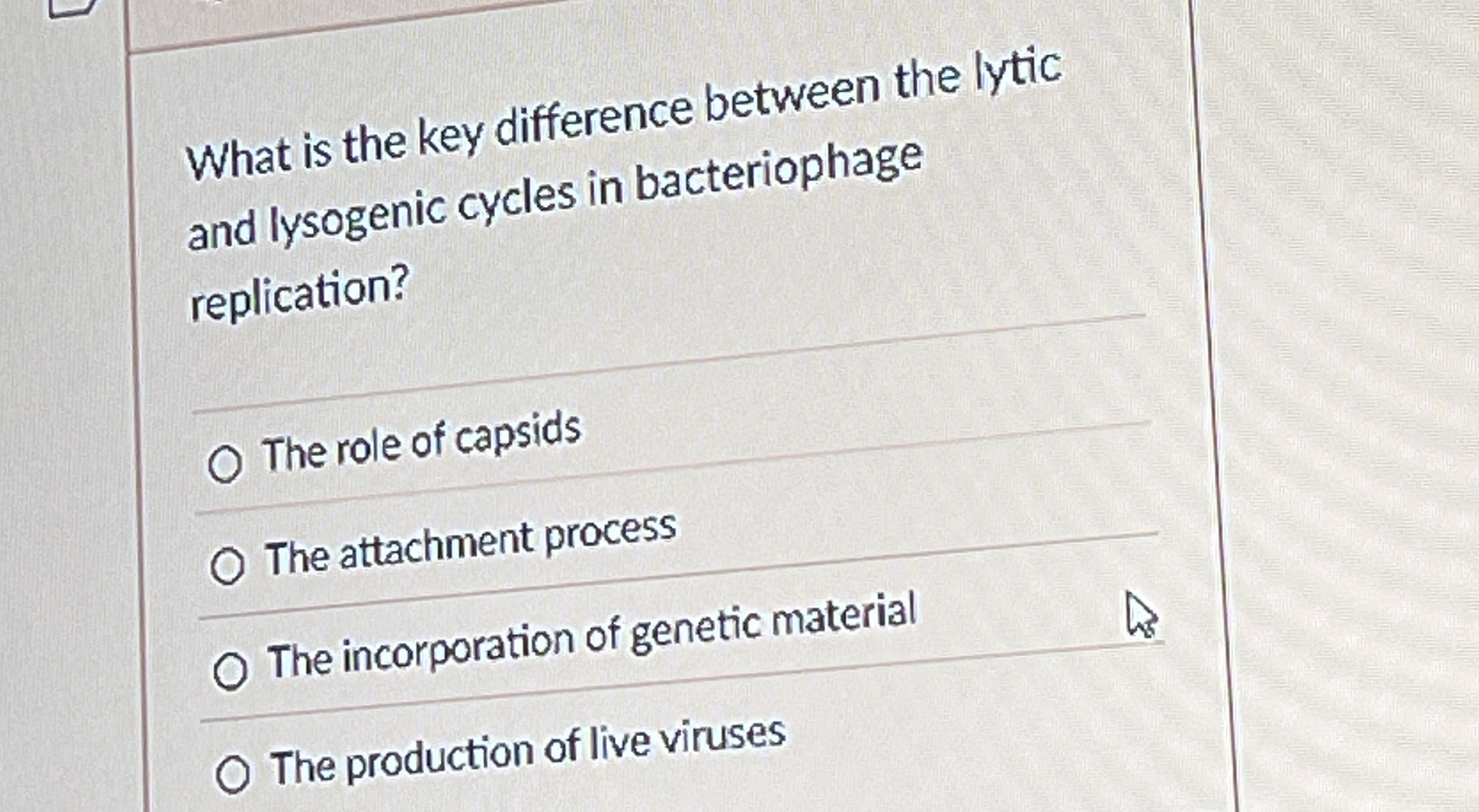 Solved What is the key difference between the lytic and | Chegg.com
