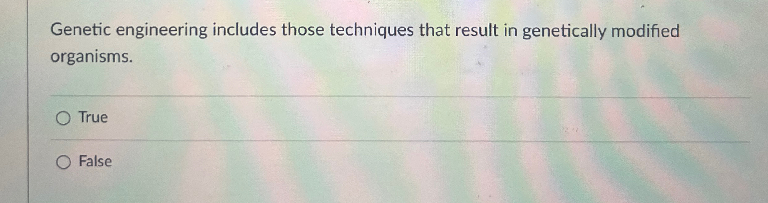 Solved Genetic engineering includes those techniques that | Chegg.com