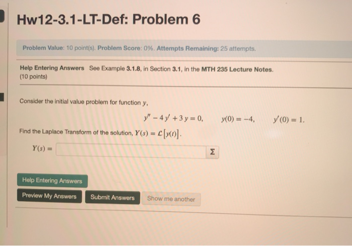Solved Hw12-3.1-LT-Def: Problem 6 Problem Value: 10 | Chegg.com