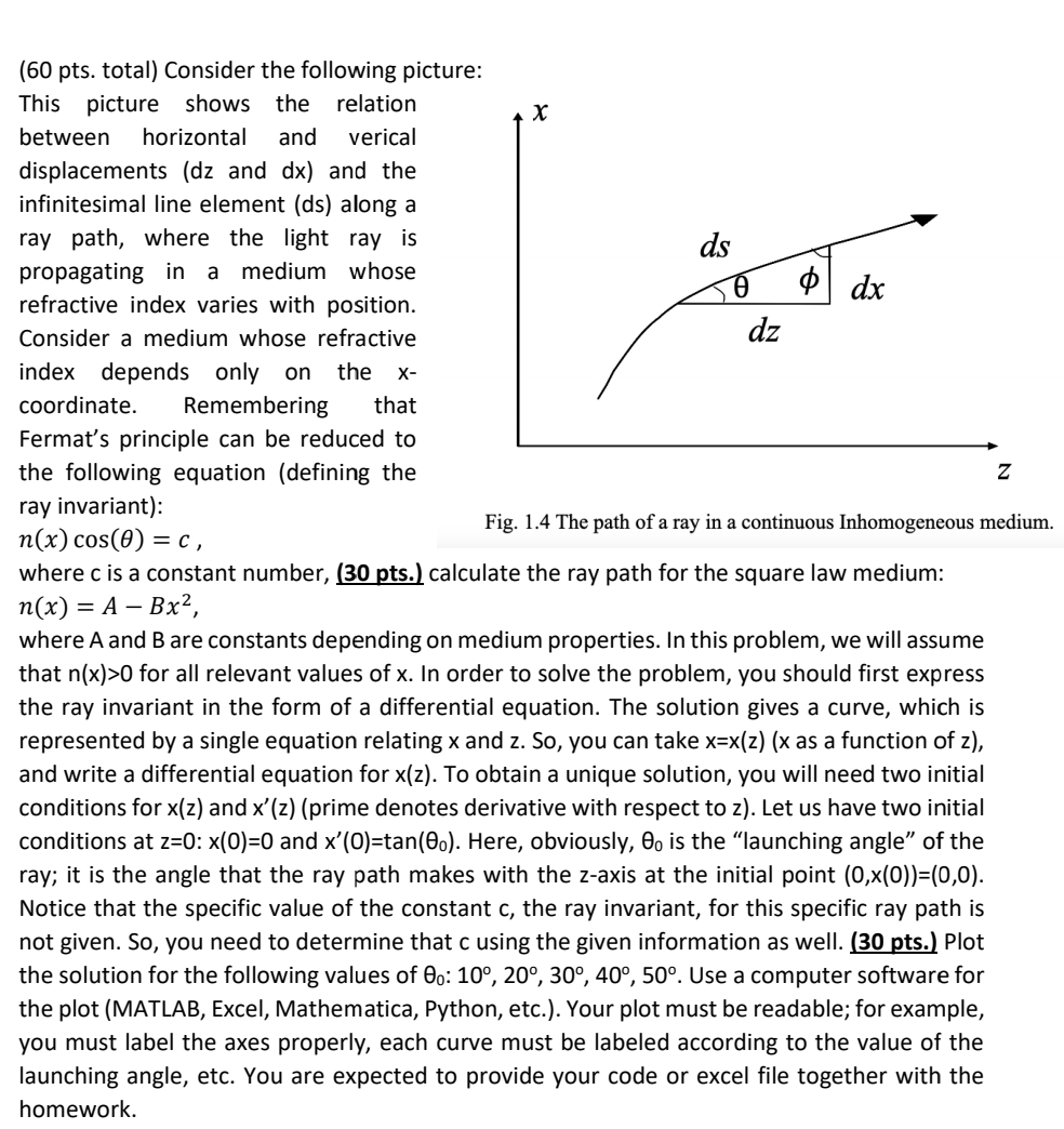 Solved (60 ﻿pts. ﻿total) ﻿Consider the following pictureThis | Chegg.com