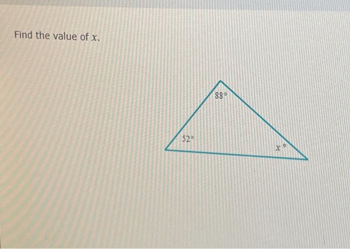 Solved Find the value of x. | Chegg.com