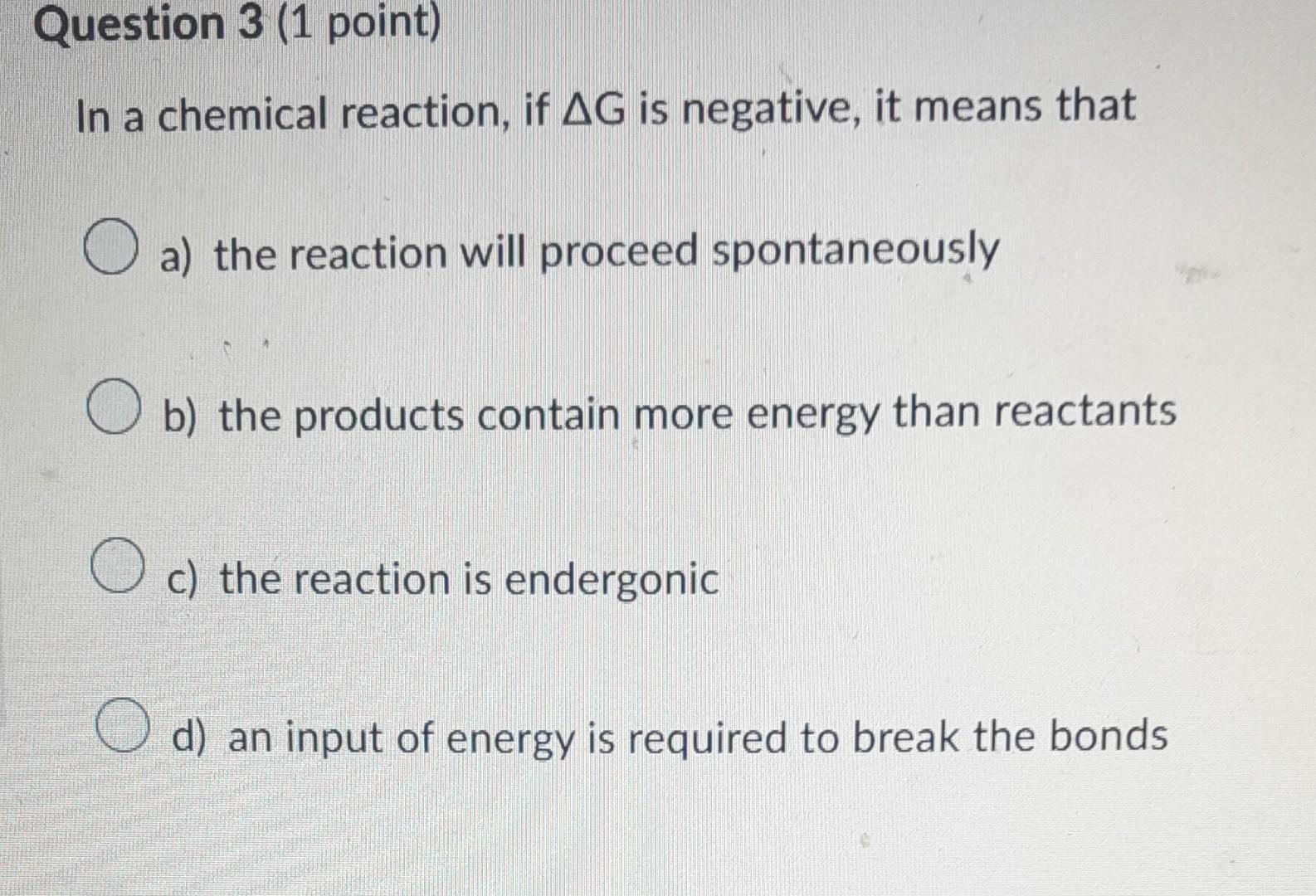 [solved] In A Chemical Reaction If Delta Ma