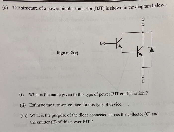 Solved © The structure of a power bipolar transistor (BJT) | Chegg.com