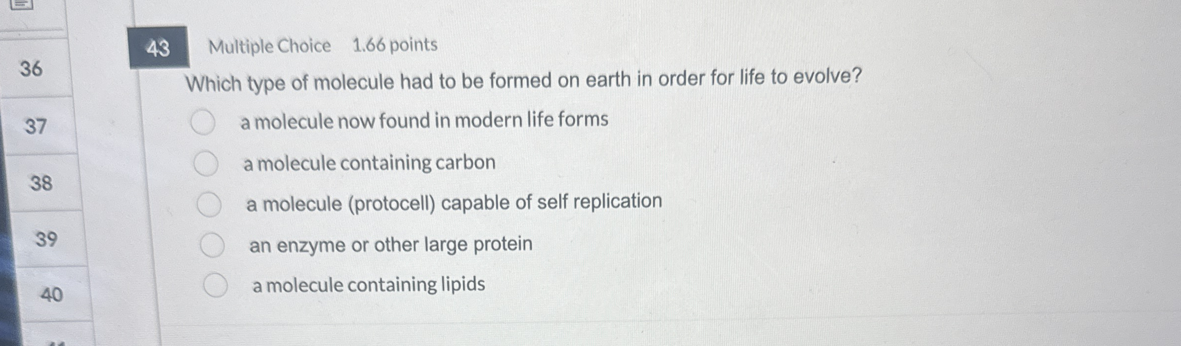 High Quality SOLUTION 43 ﻿Multiple Choice 1.66 ﻿pointsWhich type of | Chegg.com