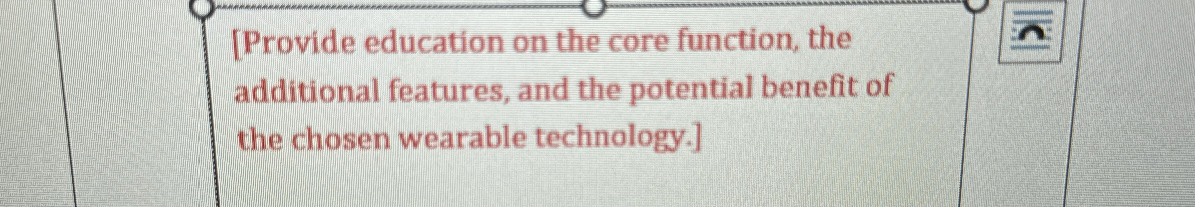 Solved Provide education on the core function, theadditional | Chegg.com