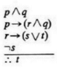 Solved p∧q p→(r∧q) r→(s∨t) | Chegg.com