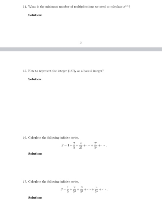 14. What is the minimum number of multiplications we | Chegg.com