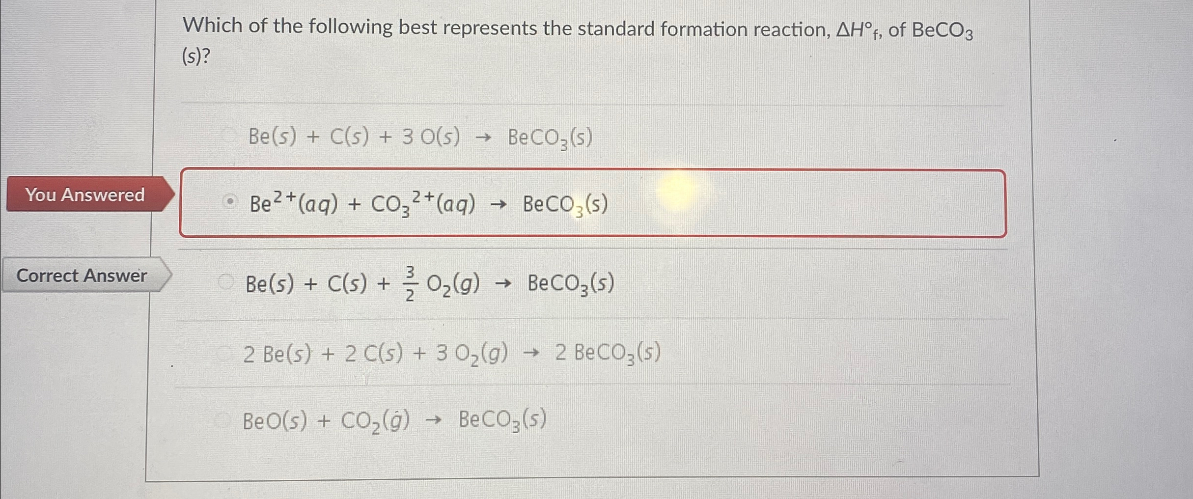 Which of the following best represents the standard | Chegg.com