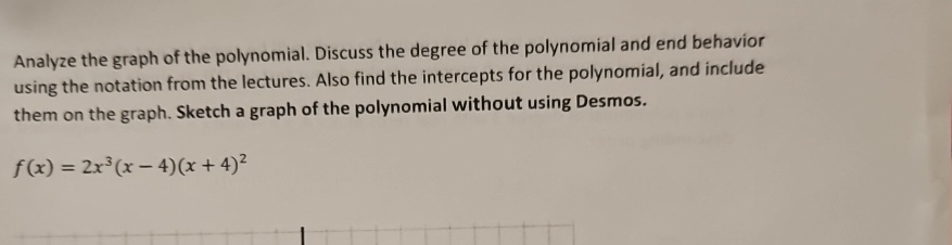 Solved Analyze the graph of the polynomial. Discuss the | Chegg.com