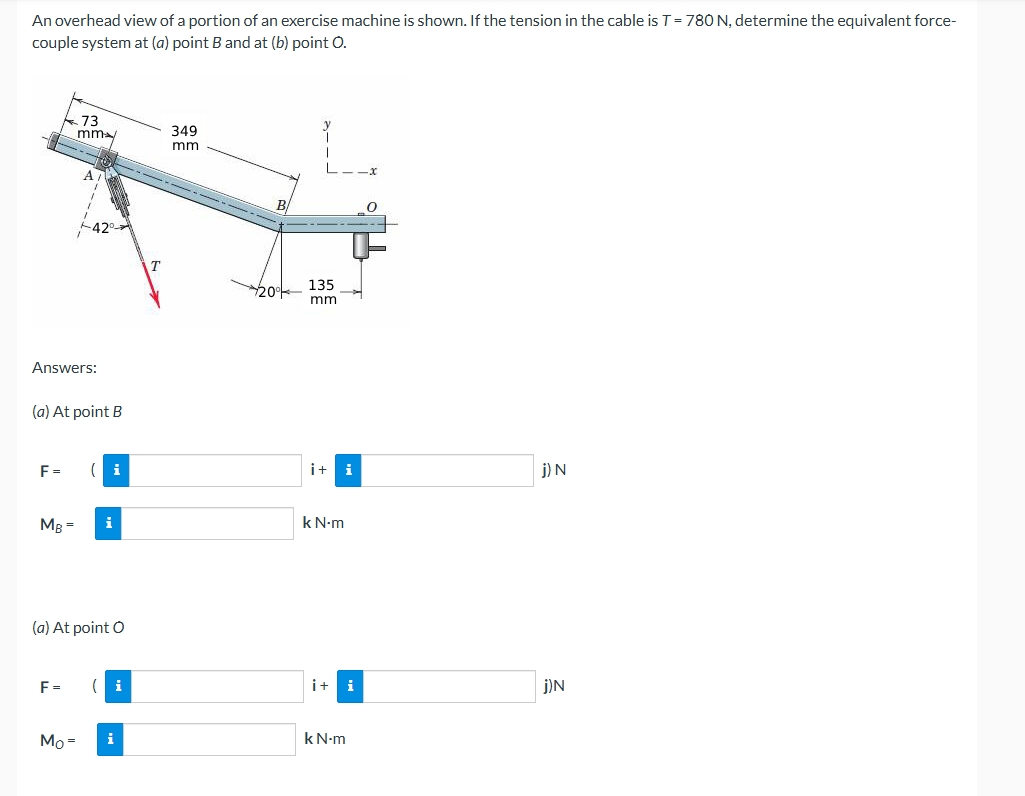 Solved An ﻿overhead view of ﻿a portion of an ﻿exercise | Chegg.com